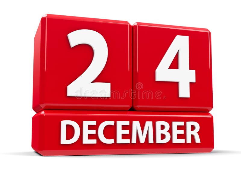 Cubes 24th December stock illustration. Illustration of button - 106342898