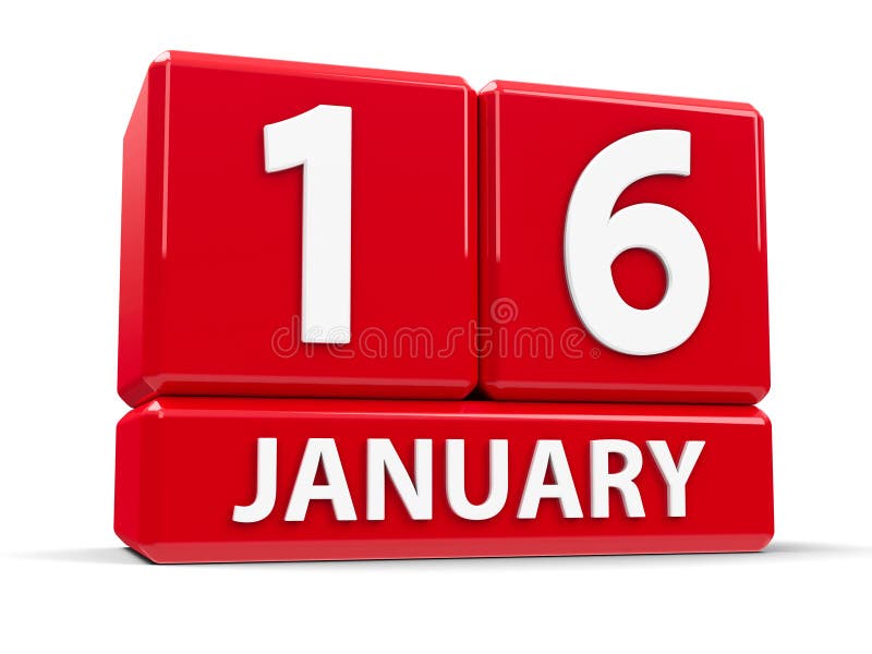 Cubes 16th January stock illustration. Illustration of reflection ...