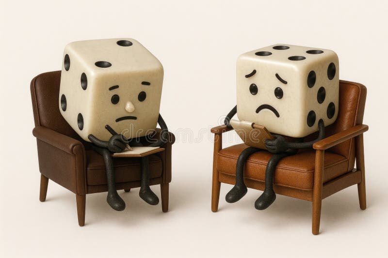 Cubes in a Therapy Session Discuss Life Problems. Stock Photo - Image ...