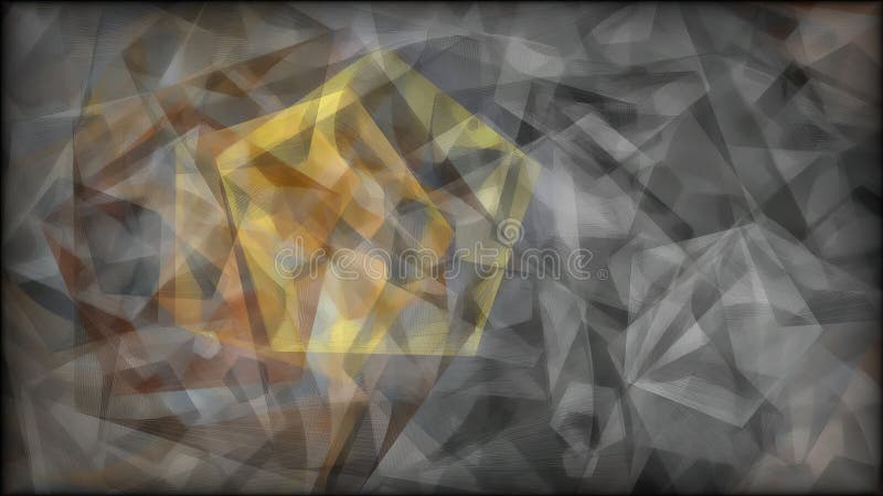 Cubes and Triangles Hand Draw Digital Art Stock Illustration ...