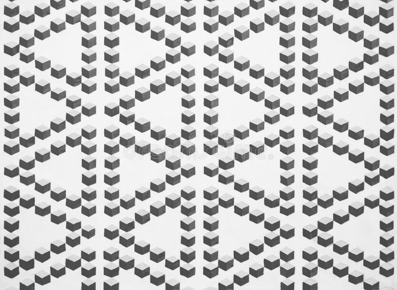 Cubes and Triangles Pattern Texture Mesh Illustration. Stock ...