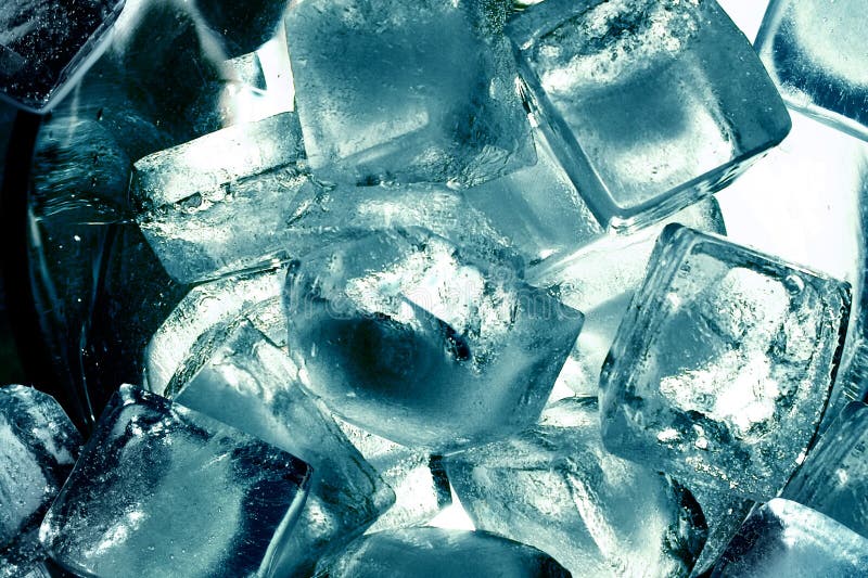Cubes of a turquoise ice stock image. Image of abstract - 4446951