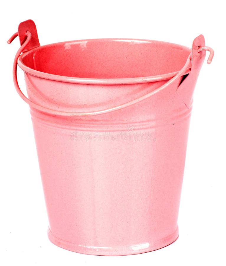 Lata molhando cor-de-rosa imagem de stock. Imagem de branco - 35640145