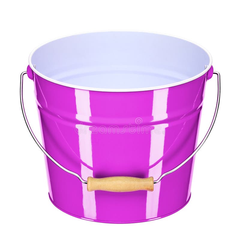 Cubeta cor-de-rosa foto de stock. Imagem de lustroso - 40735432