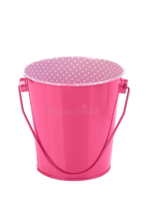 Cubeta cor-de-rosa foto de stock. Imagem de decorativo - 42242892