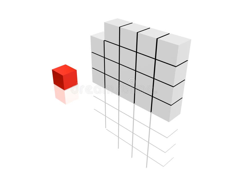 Cubi 3d illustrazione di stock. Illustrazione di corporativo - 8611548