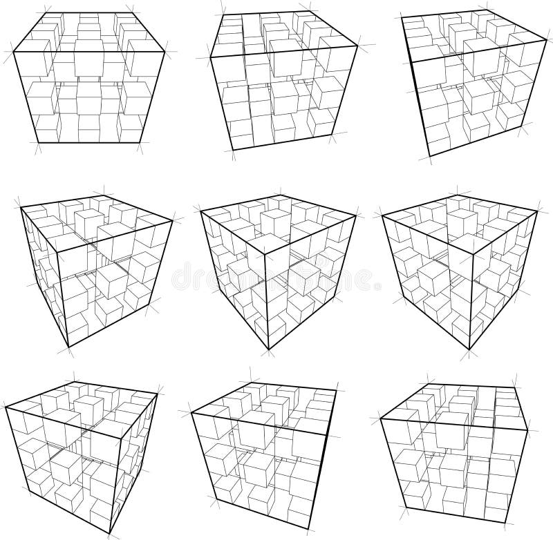 Cubi illustrazione di stock. Illustrazione di alternative - 11077284