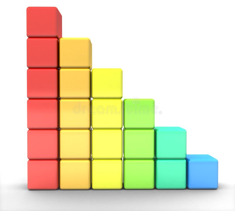 Cubi colorati illustrazione di stock. Illustrazione di cubo - 25289364