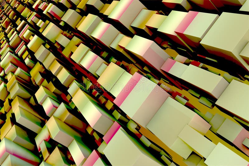 Cubic abstract background stock illustration. Illustration of fancy ...
