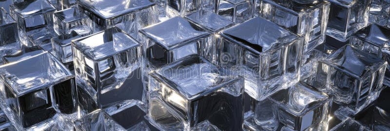 Cubic Arrangement Reflects Light. Crystalline Structure and Frozen ...