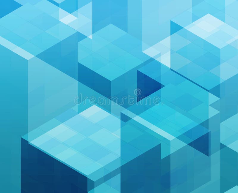 Cubic blocks stock illustration. Illustration of digital - 6842466