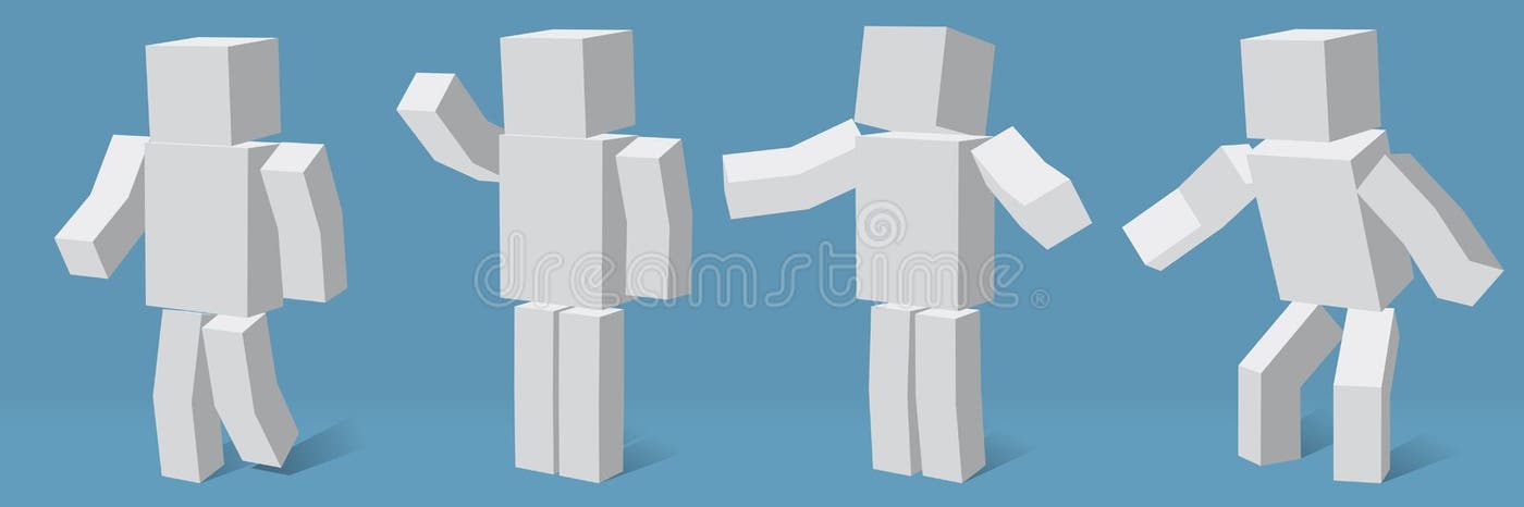 Cubic Game Character Stock Illustrations – 377 Cubic Game Character ...