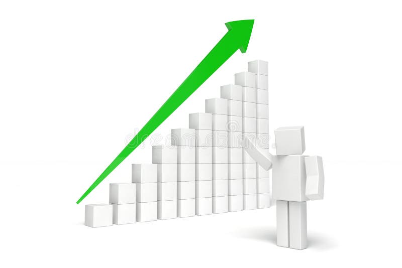 Cubic Character Showing Graphic Stock Illustration - Illustration of ...