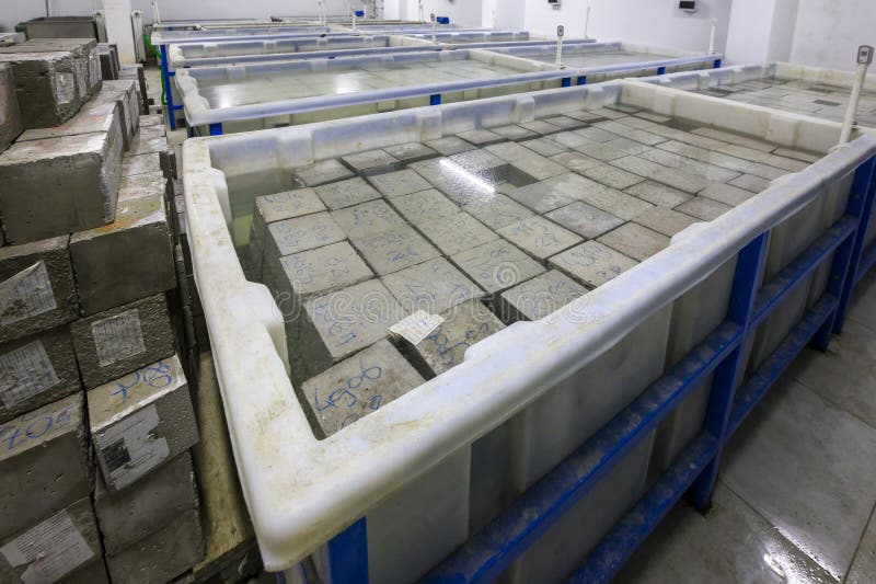 Cubic Concrete Sample after the Tensile or Flexural Testing ...