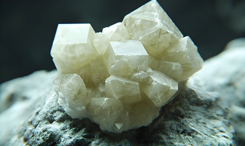 Cubic Mineral Cluster stock illustration. Illustration of grey - 375533562