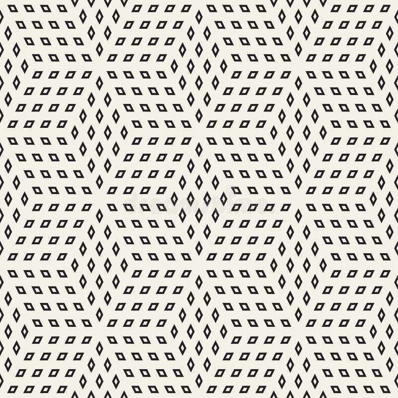 Cubic Grid Tiling Endless Stylish Texture. Vector Seamless Black and ...