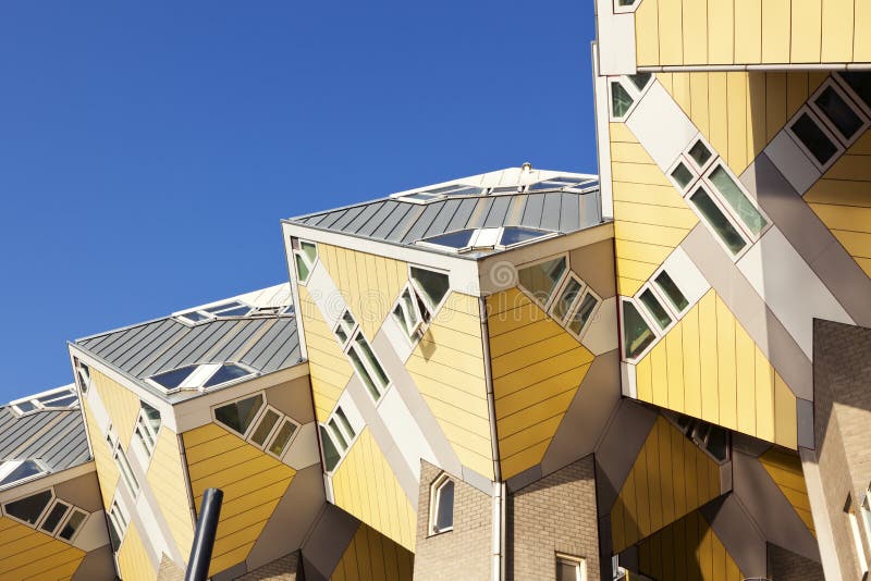 Cubic houses in Rotterdam stock photo. Image of square - 5066484