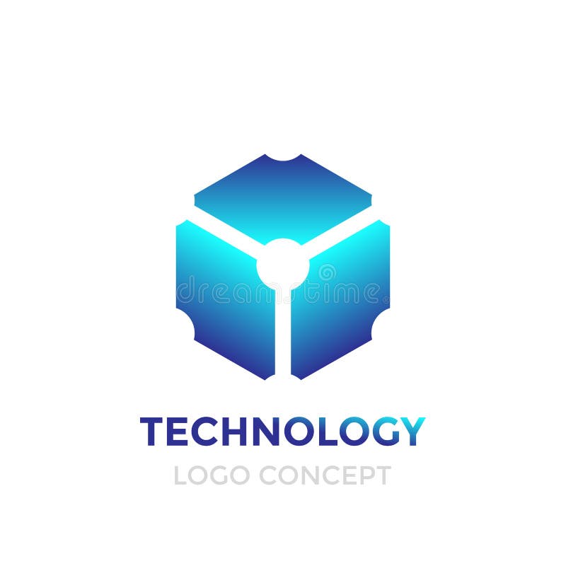 Cubic logo element, vector stock vector. Illustration of education ...