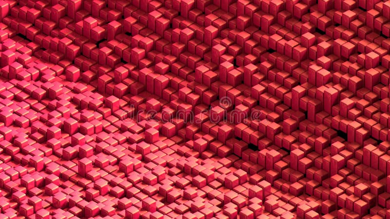 Cubic Red Purple Pixel Animated Low Poly Background Stock Video - Video ...