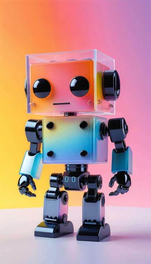 Cubic Robot Blind Box, 3D Cartoon Design, Translucent PVC, Pop Art ...