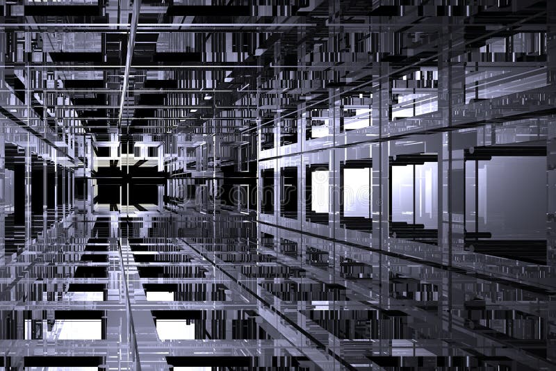 Cubic space division stock vector. Illustration of erection - 4913261