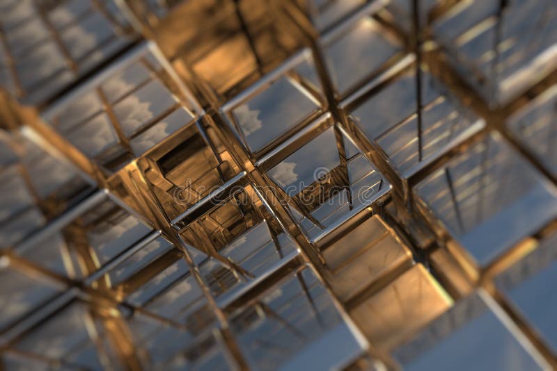 Cubic space division stock vector. Illustration of erection - 4913261