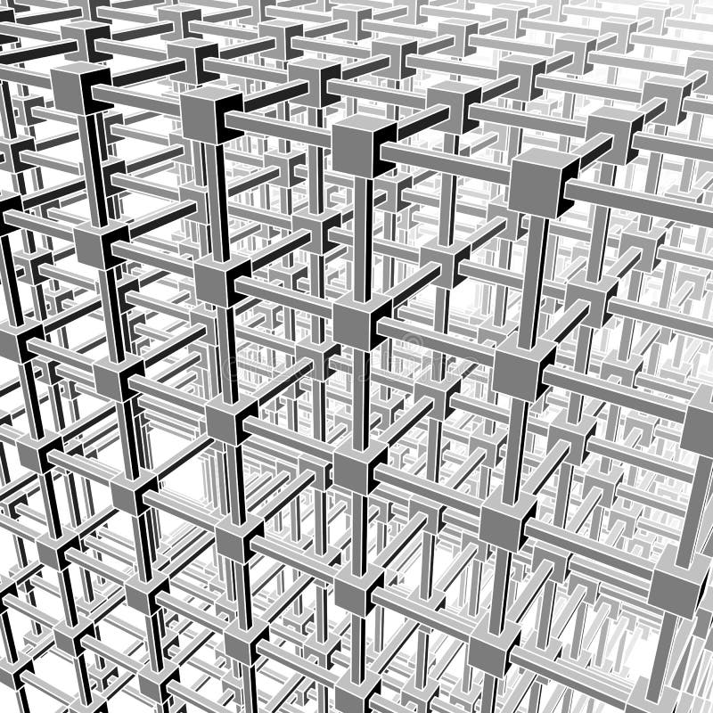 Cubic space division stock vector. Illustration of erection - 4913261