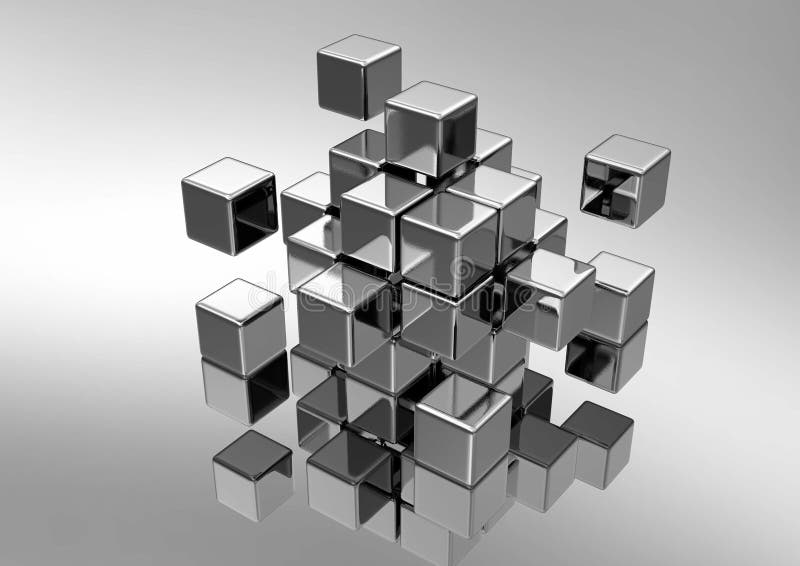 Cubical Concept stock illustration. Illustration of connect - 3227767