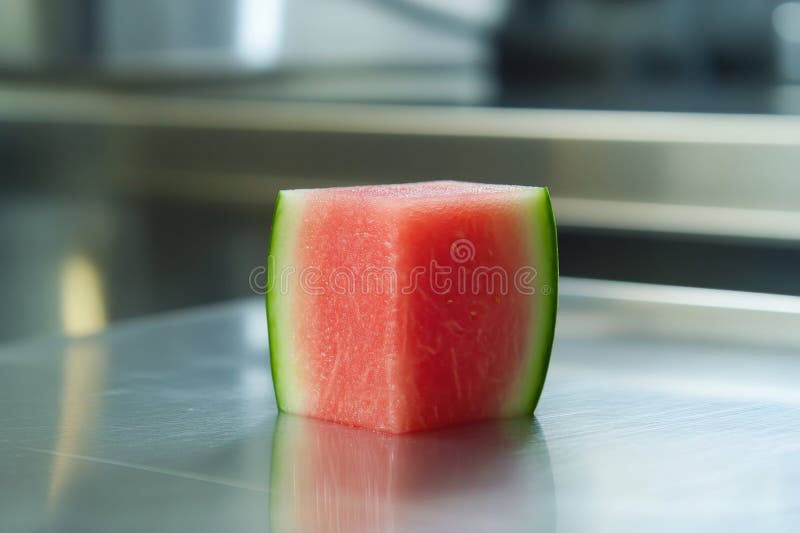 Cubical Watermelon Piece Stock Illustrations – 7 Cubical Watermelon ...