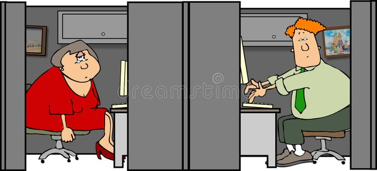 Cubicle Funny Stock Illustrations – 47 Cubicle Funny Stock ...