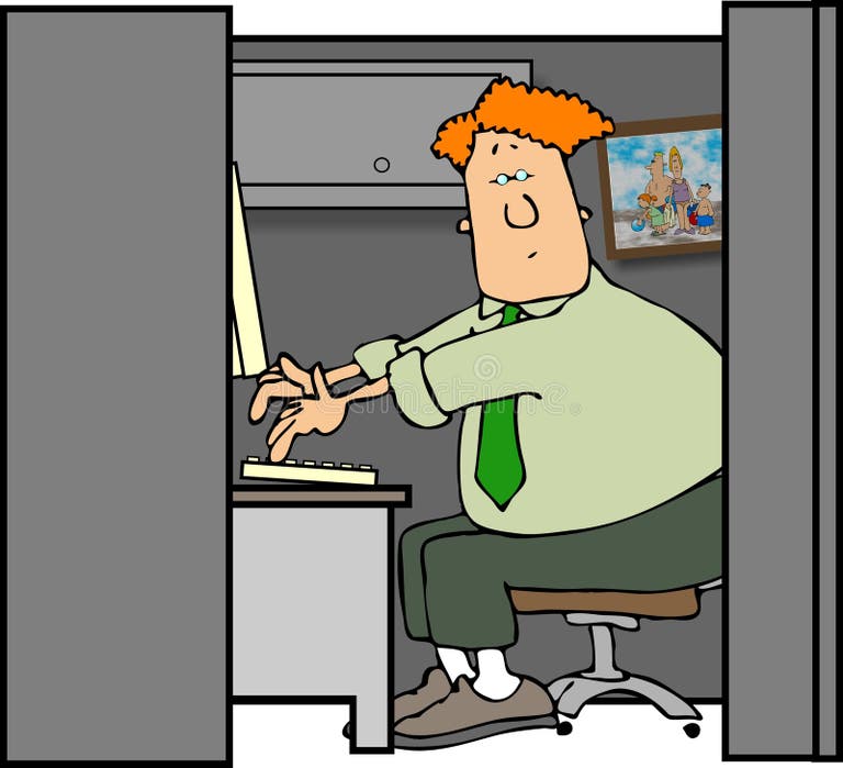 Cubicle Cartoon Stock Illustrations – 469 Cubicle Cartoon Stock ...