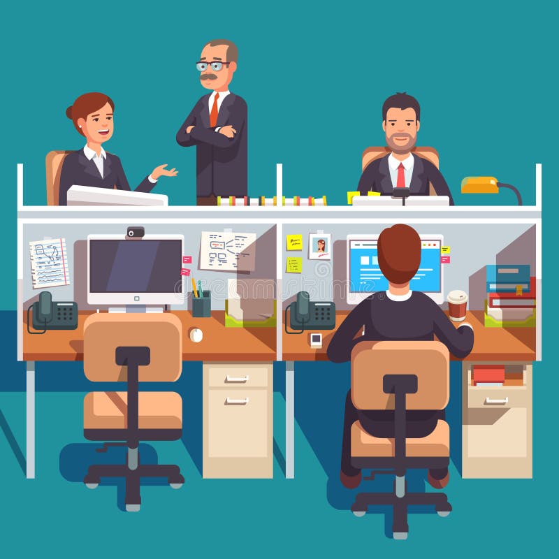 People Waiting for Job Interview Stock Vector - Illustration of ...