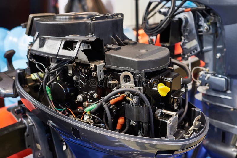 Motor Del Barco De Longtail Foto de archivo - Imagen de asia, metal ...