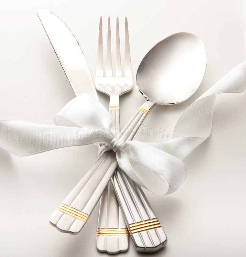 Cubiertos imagen de archivo. Imagen de servicio, comida - 29261797