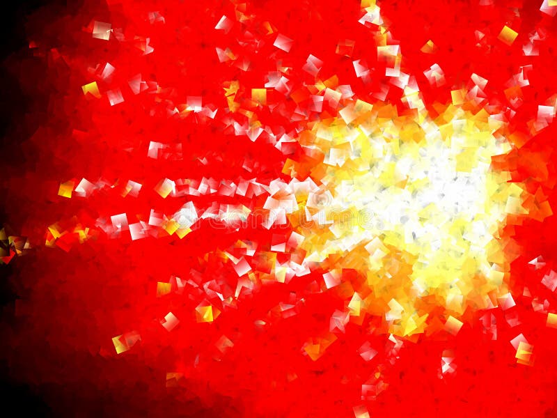 Cubism Abstract Red Geometric Background Stock Illustration ...