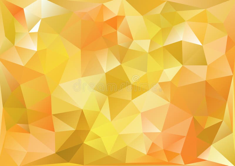 Cubism Background Bitter Yellow and Orange Stock Vector - Illustration ...