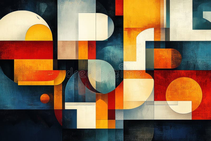 Cubism Design Featuring Geometric Shapes and Abstract Patterns ...