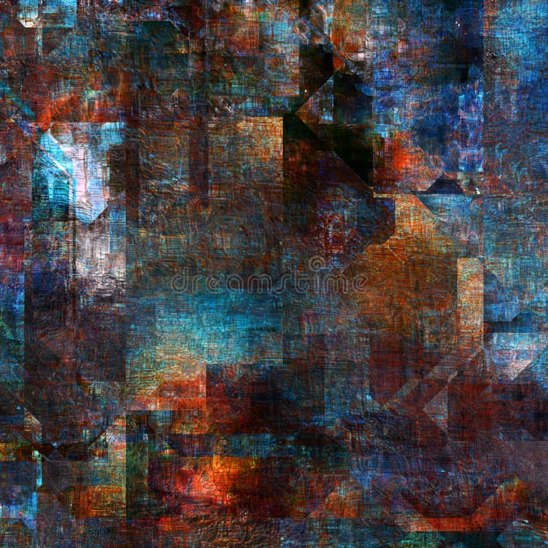 Cubist abstract clouds stock illustration. Illustration of clouds ...