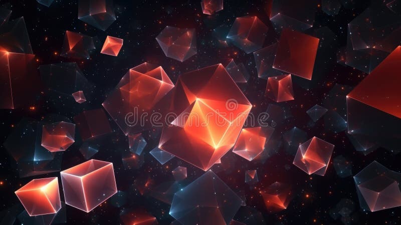 Cubist Cosmos, a Geometric Exploration of the Outer Space Stock ...