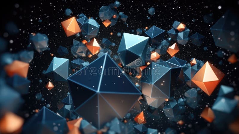 Cubist Cosmos, a Geometric Exploration of the Outer Space Stock ...