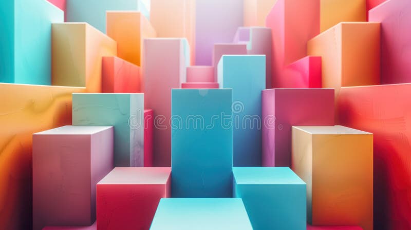 Composition with cube stock vector. Illustration of square - 138870793