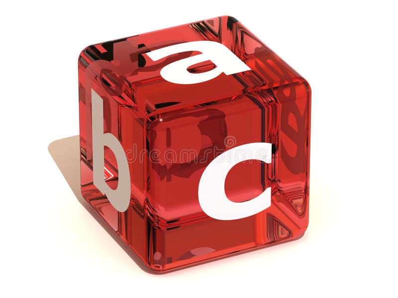 Cubo con el ABC. Alfabeto stock de ilustración. Ilustración de inicio ...