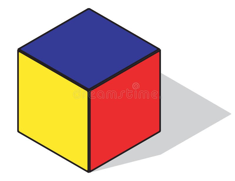 Cubo Da Cor Preliminar Fotografia de Stock - Imagem: 3151872