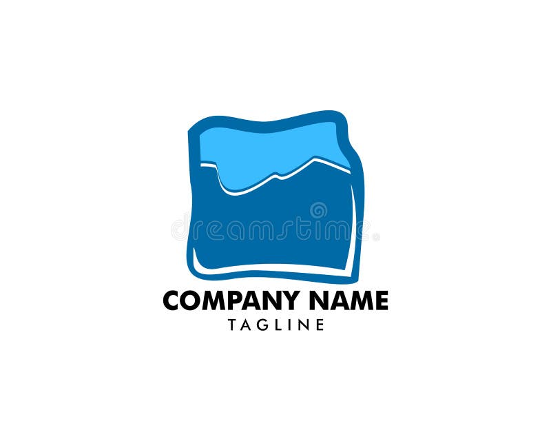 Cubo De Gelo Logo Template Design Ilustração do Vetor - Ilustração de ...