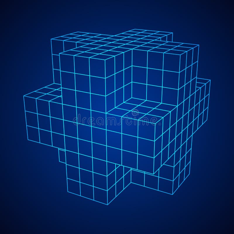 Ilusão ótica Do Cubo De Necker Ilustração do Vetor - Ilustração de ...