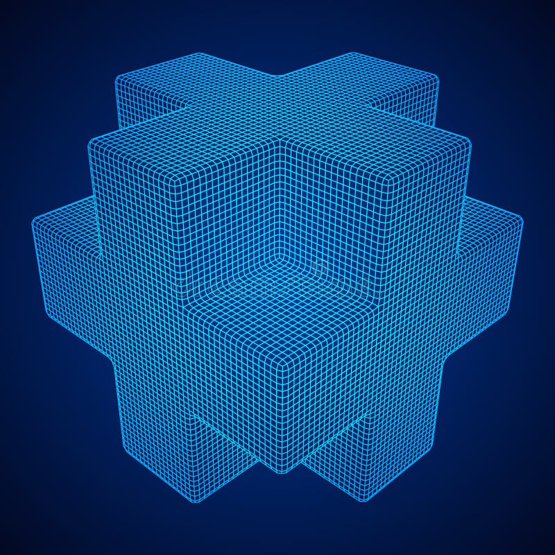 Ilusão ótica Do Cubo De Necker Ilustração do Vetor - Ilustração de ...