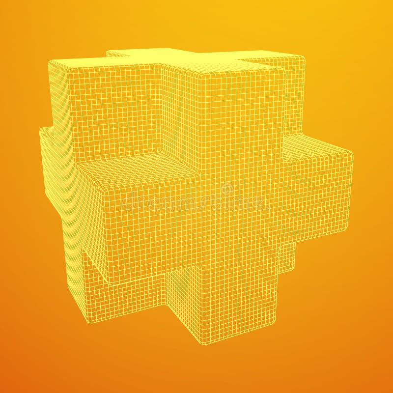 Ilusão ótica Do Cubo De Necker Ilustração do Vetor - Ilustração de ...