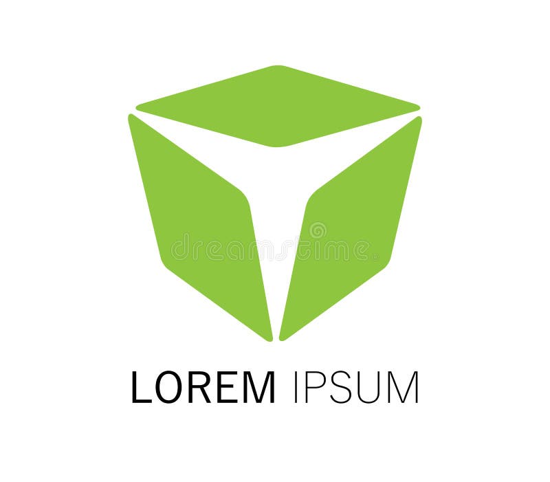 Design del Logo Cubo illustrazione vettoriale. Illustrazione di icona ...