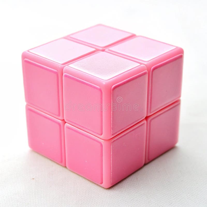 Cubo rosa stock de ilustración. Ilustración de objeto - 357708598