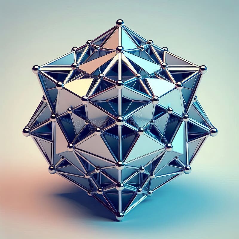 Cuboctahedron a Polyhedron with Triangular Faces and Square Face Stock ...